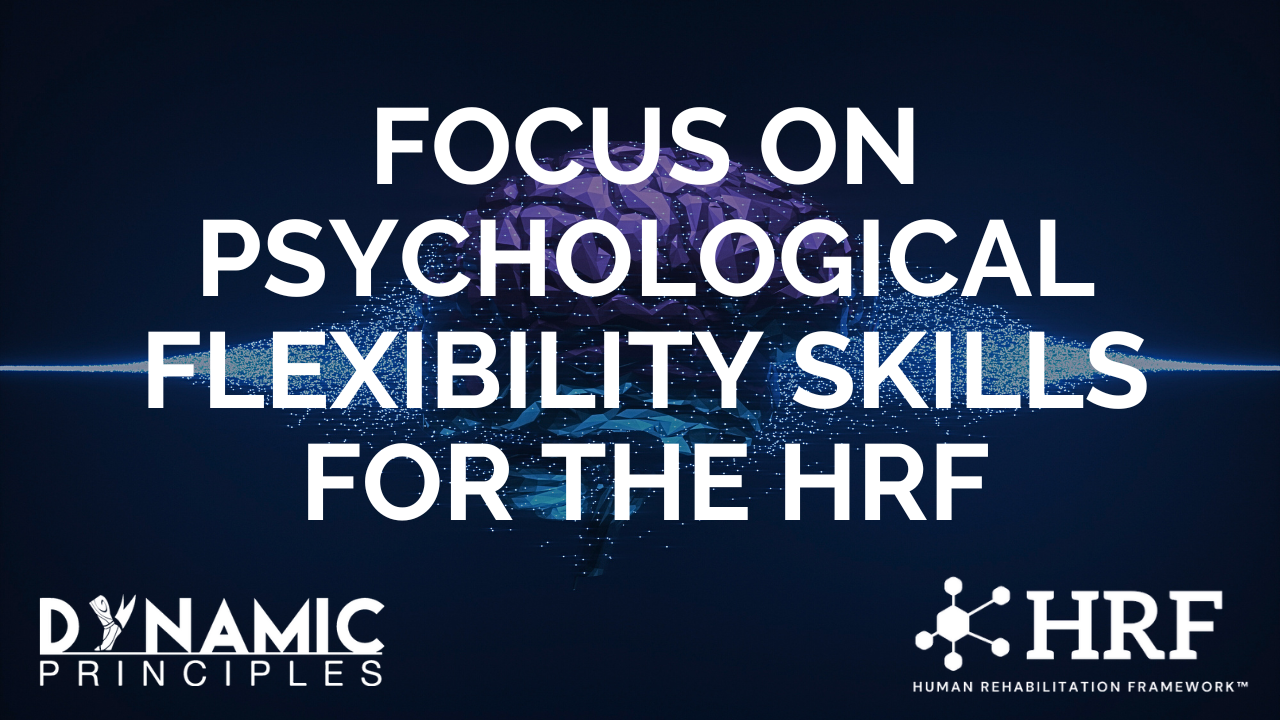 Focus on Psychological Flexibility Skills for the HRF | Dynamic Principles